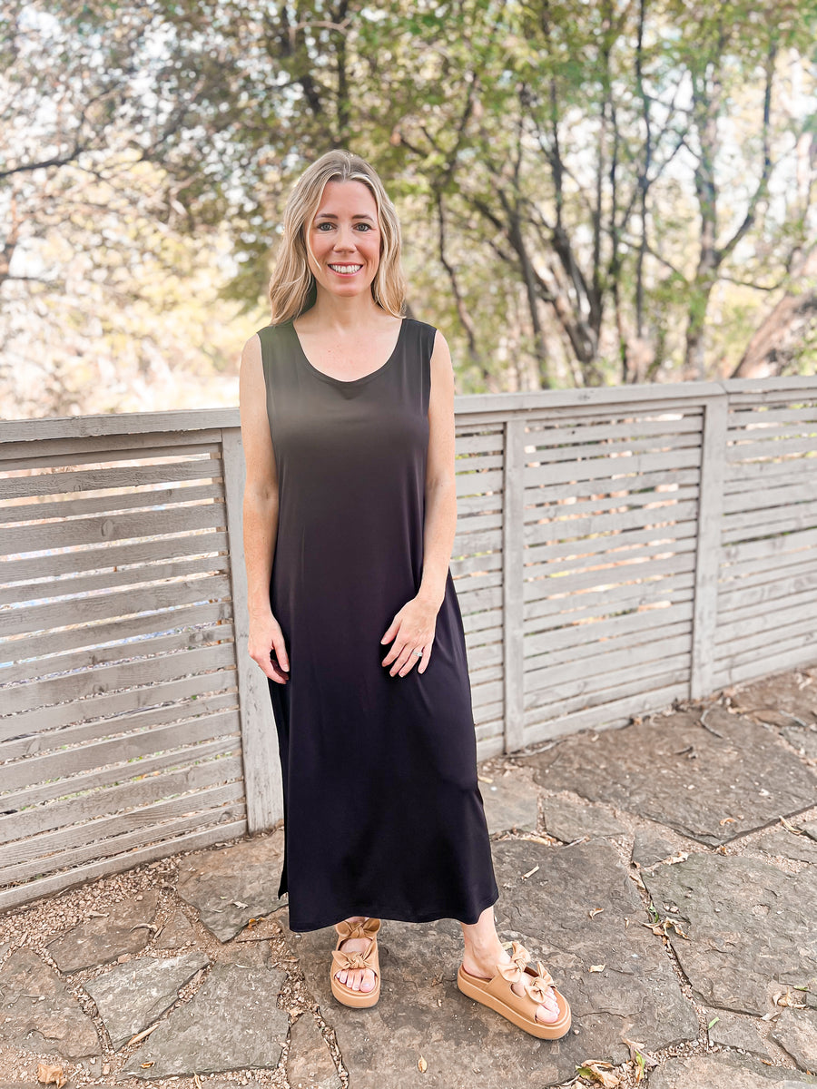 Tobi Black Maxi Dress | Ribbons and Spice Boutique