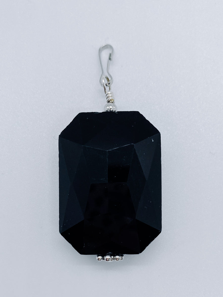 Black Octagon Stone | Ribbons and Spice Boutique